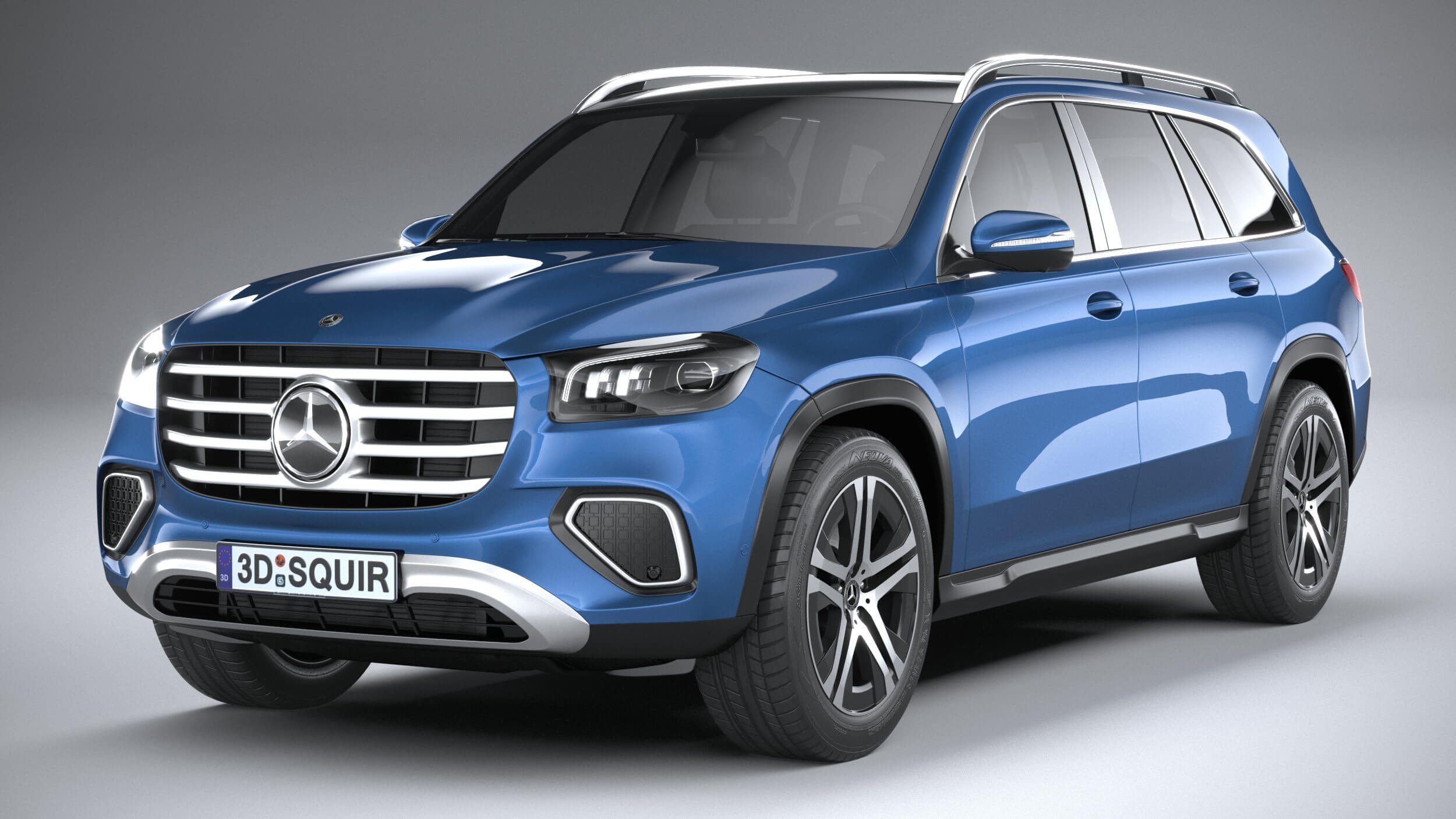 Mercedes-Benz GLS Basic 2024 3D Model by SQUIR