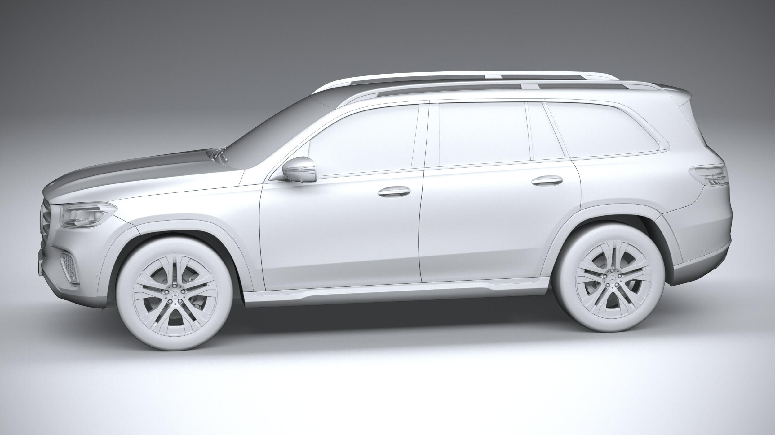 Mercedes-Benz GLS Basic 2024 3D Model by SQUIR