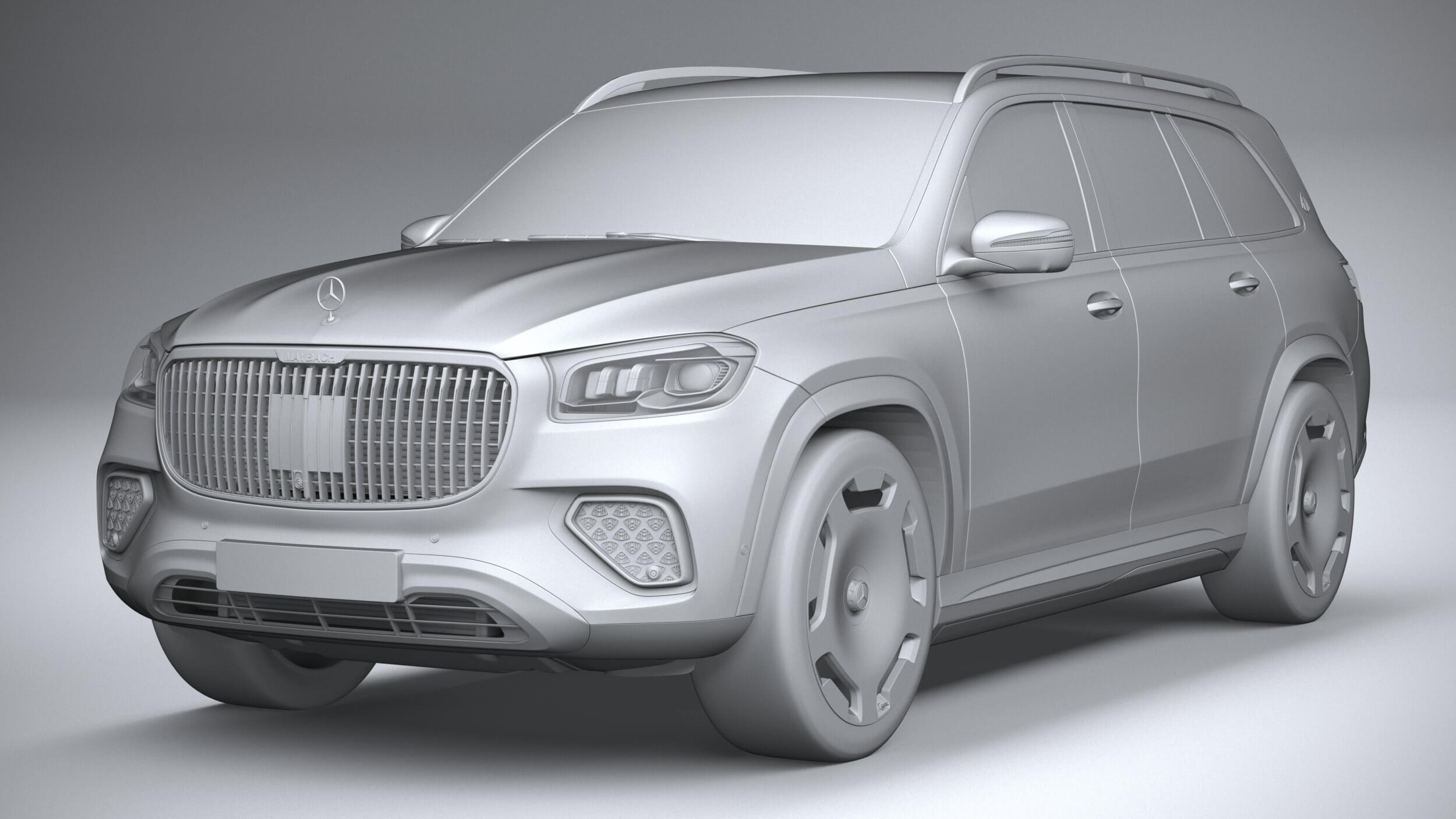 Mercedes-Benz GLS600 Maybach 2024 3D Model by SQUIR