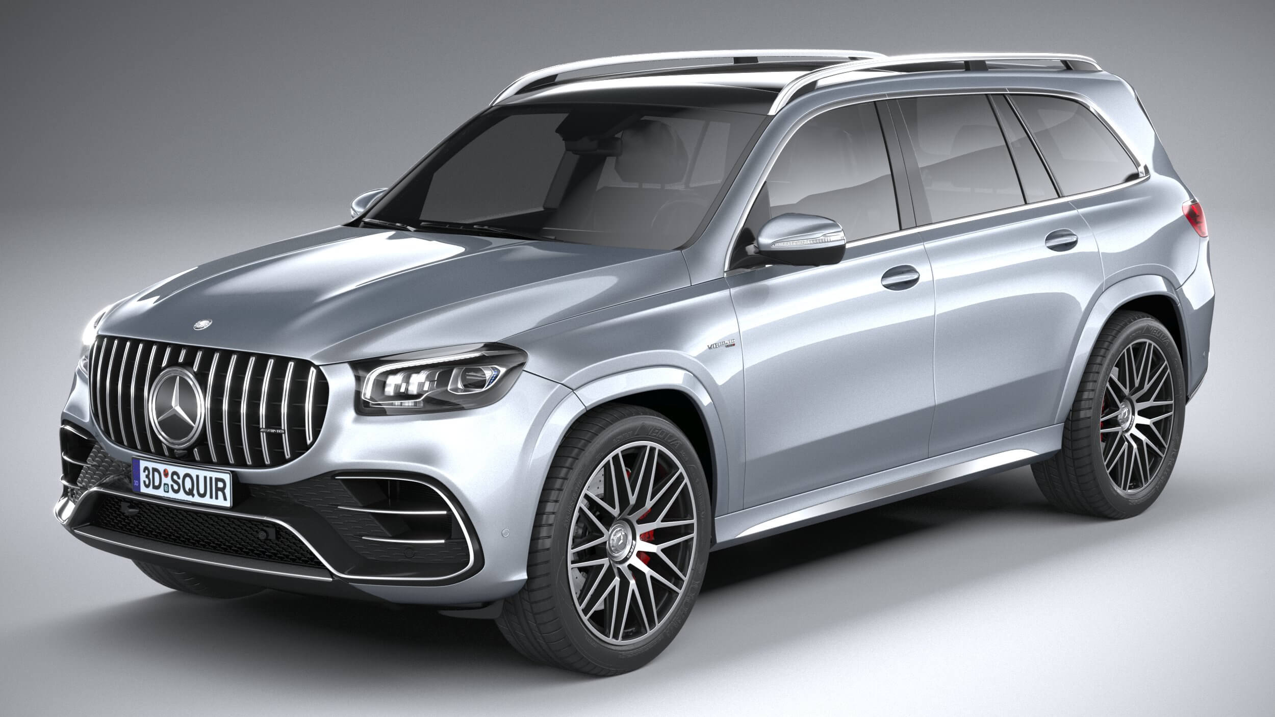 Mercedes-Benz GLS63 AMG 2024 3D Model by SQUIR