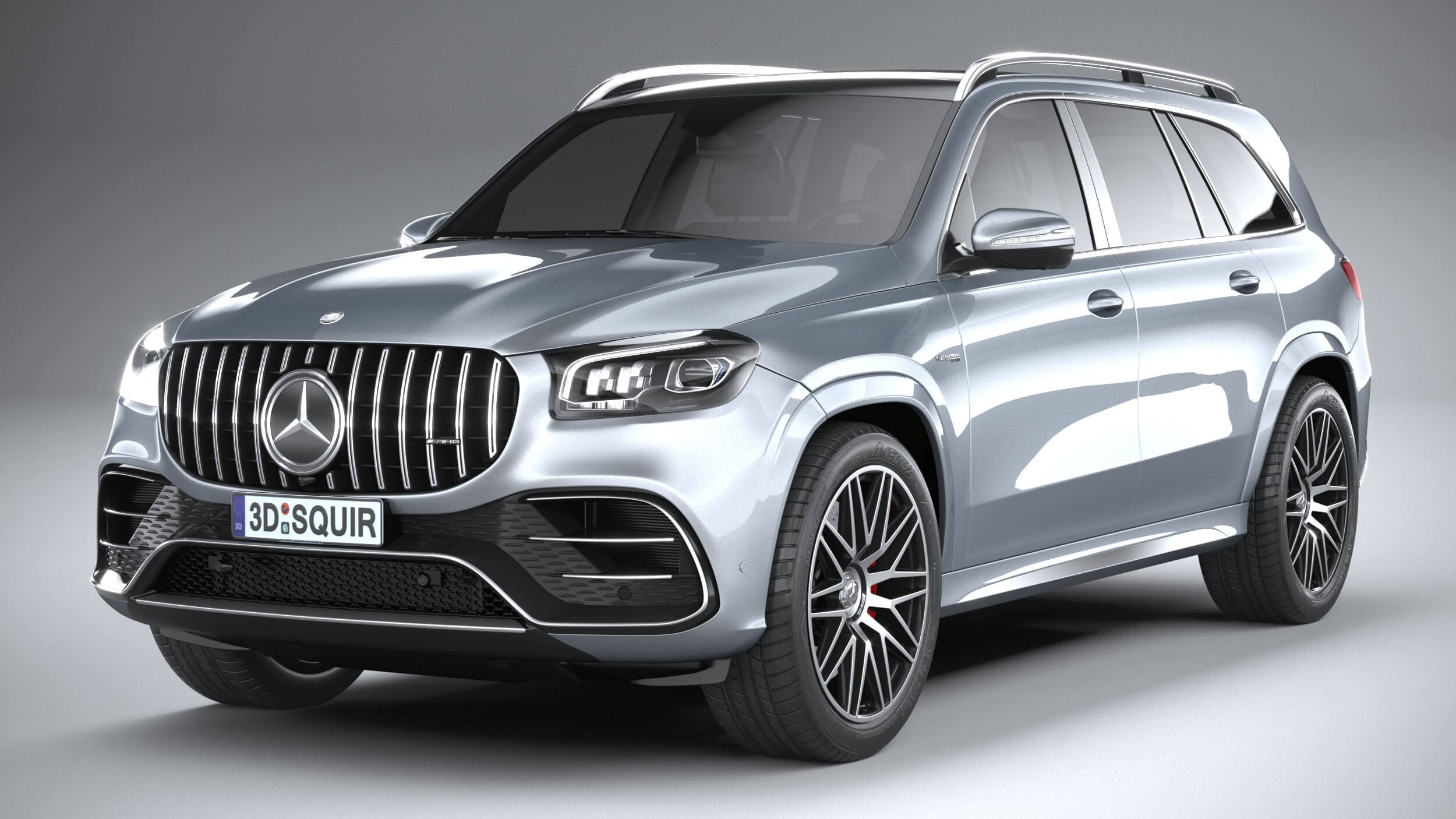 Mercedes-Benz GLS63 AMG 2024 3D Model by SQUIR