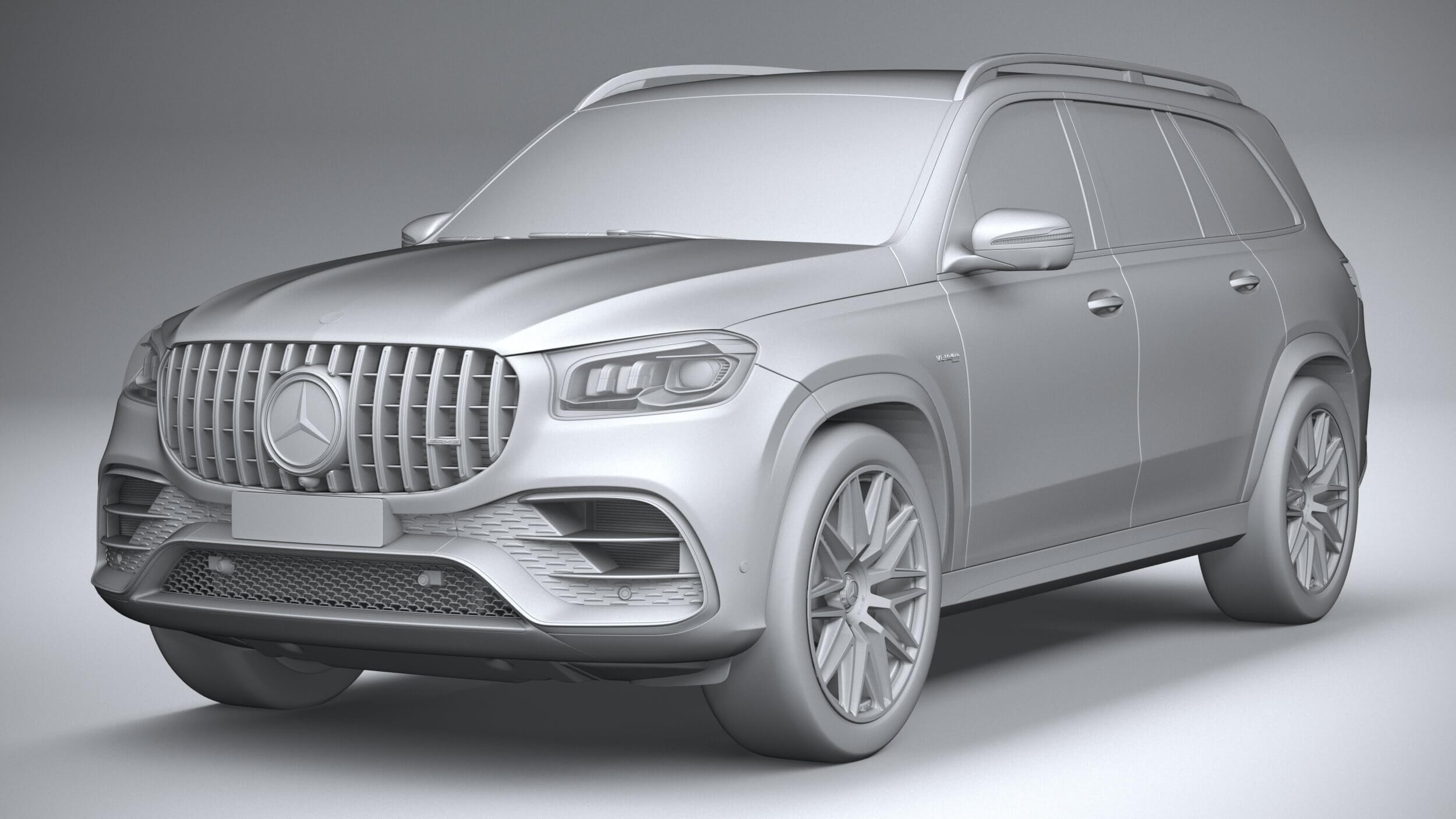 Mercedes-Benz GLS63 AMG 2024 3D Model by SQUIR
