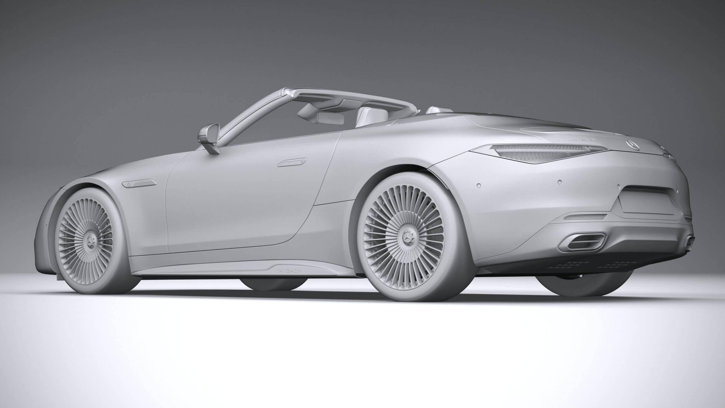 Mercedes-Benz SL Monogram Maybach 2025 3D Model by SQUIR