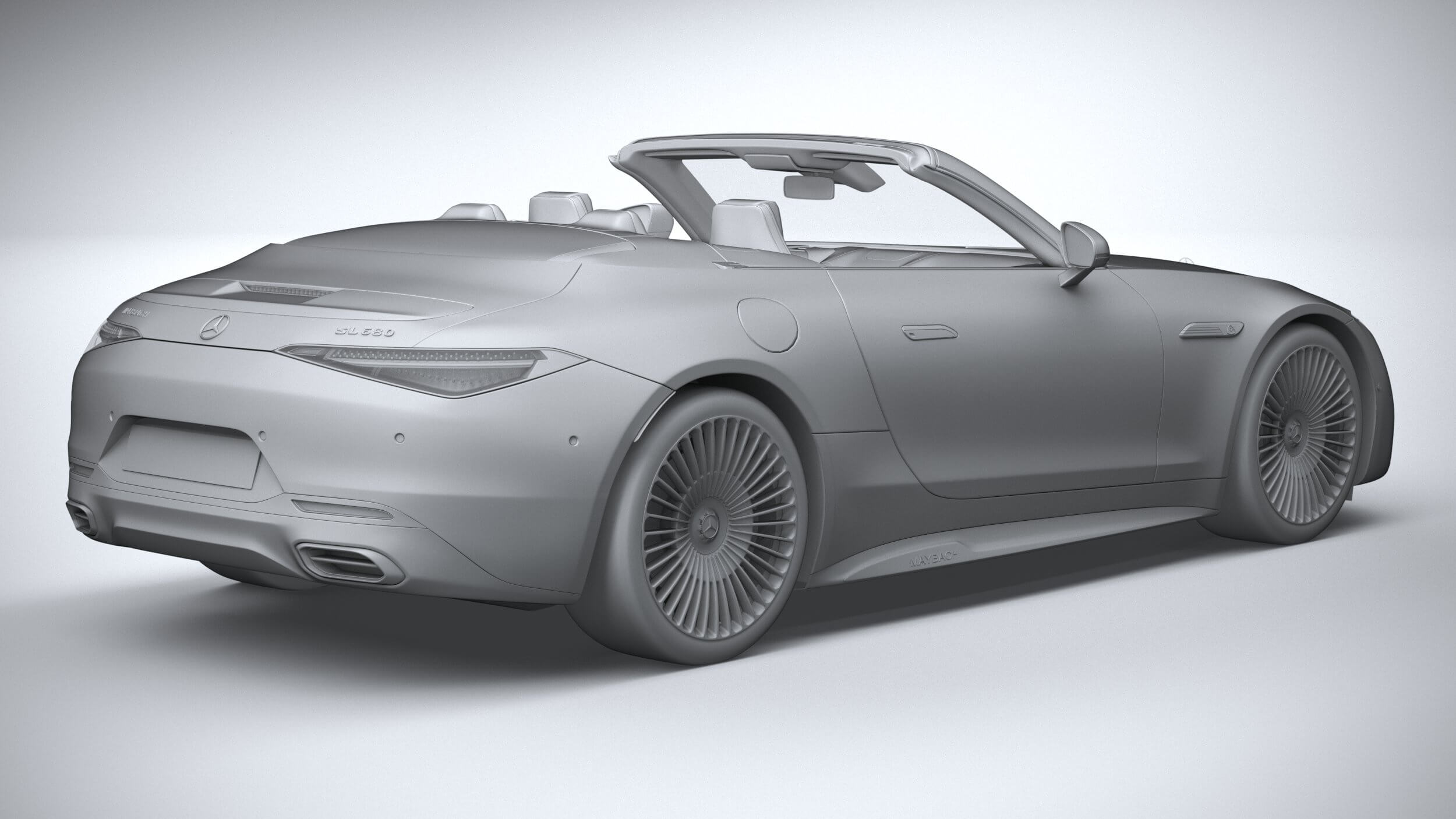 Mercedes-Benz SL Monogram Maybach 2025 3D Model by SQUIR