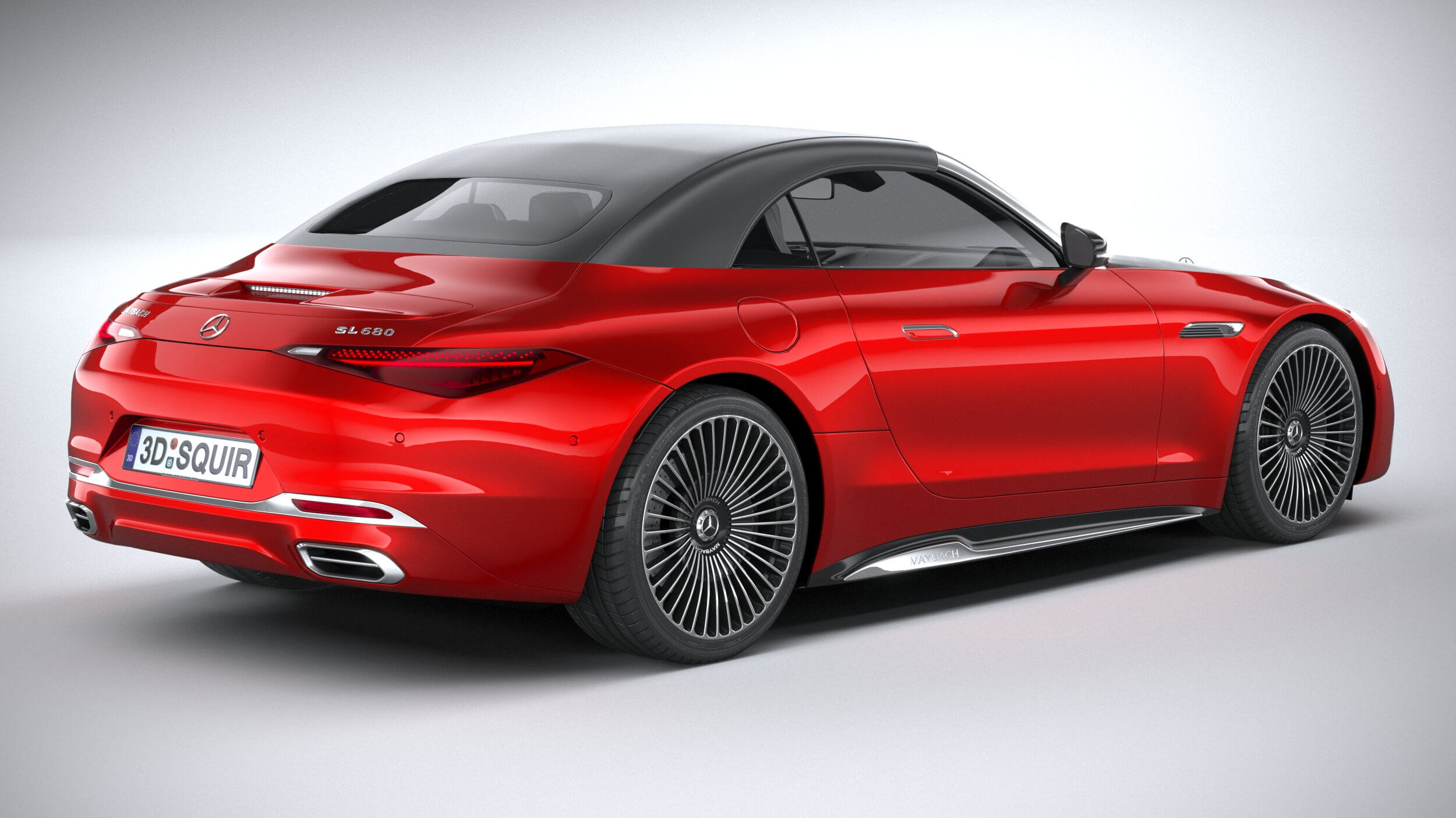 Mercedes-Benz SL Monogram Maybach 2025 3D Model by SQUIR
