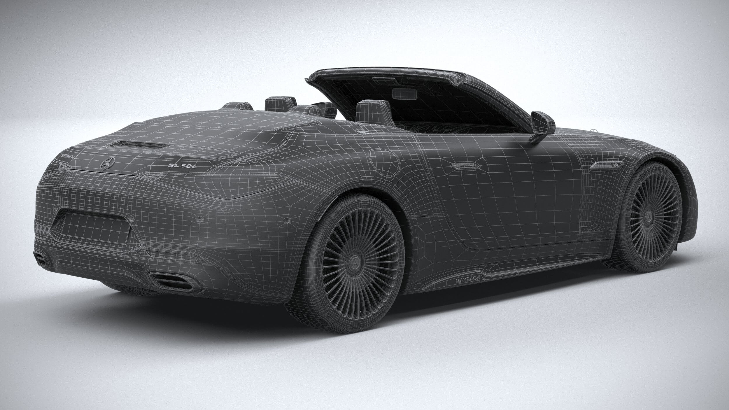 Mercedes-Benz SL Monogram Maybach 2025 3D Model by SQUIR