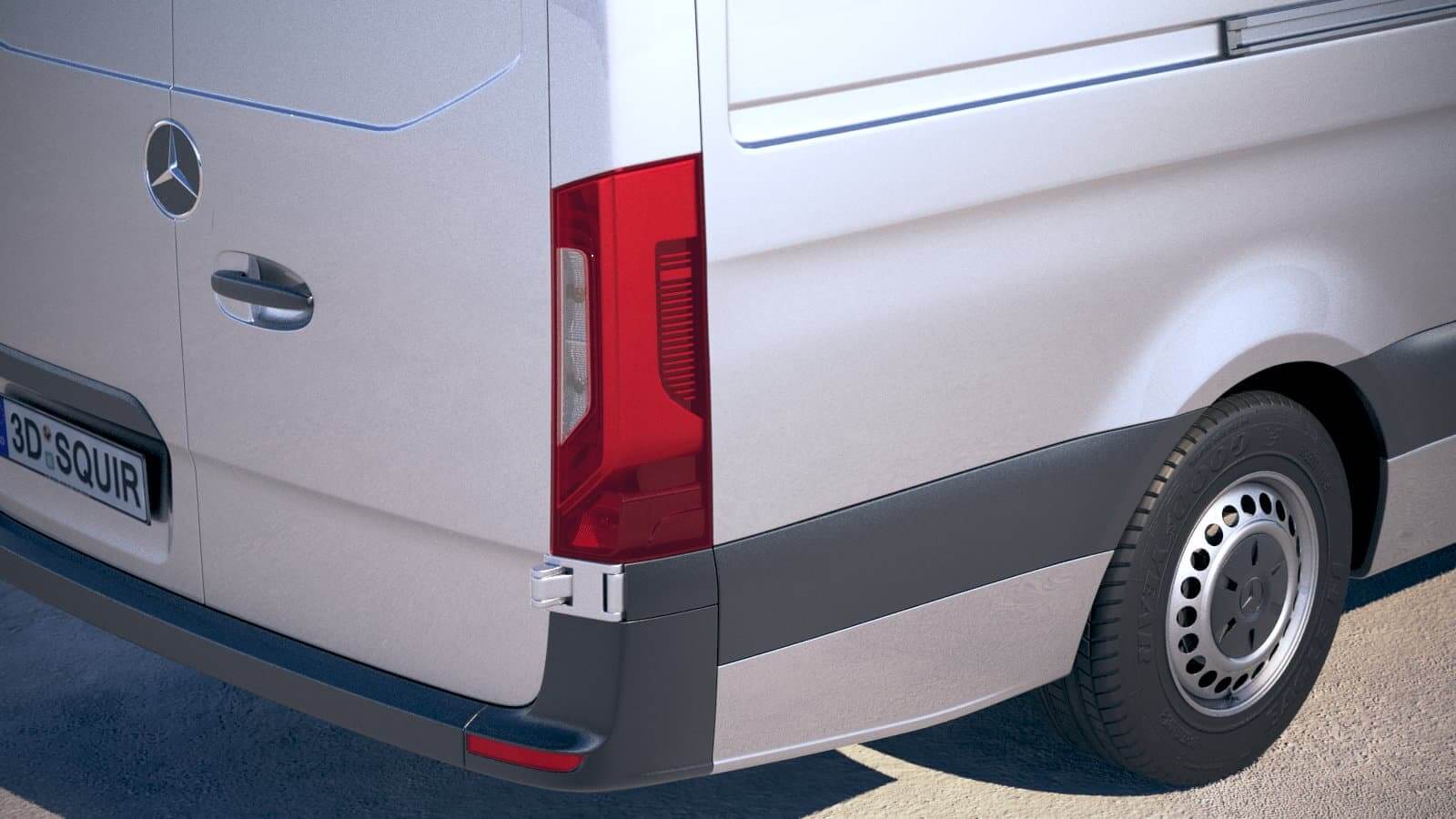 Mercedes-Benz Sprinter Long 2019 3D Model by SQUIR