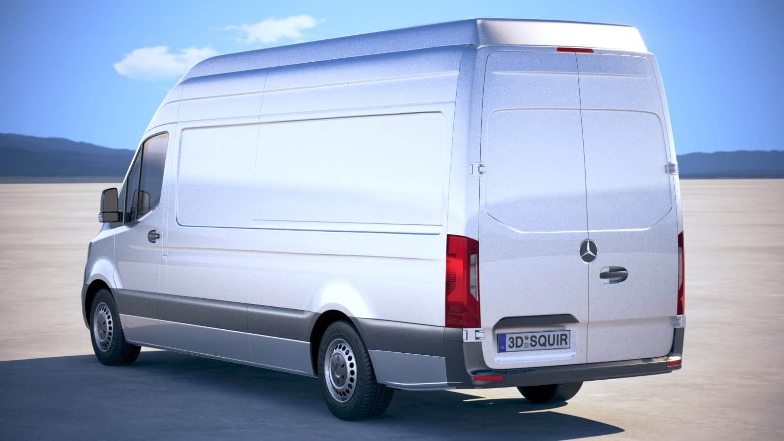 Mercedes-Benz Sprinter Long 2019 3D Model by SQUIR