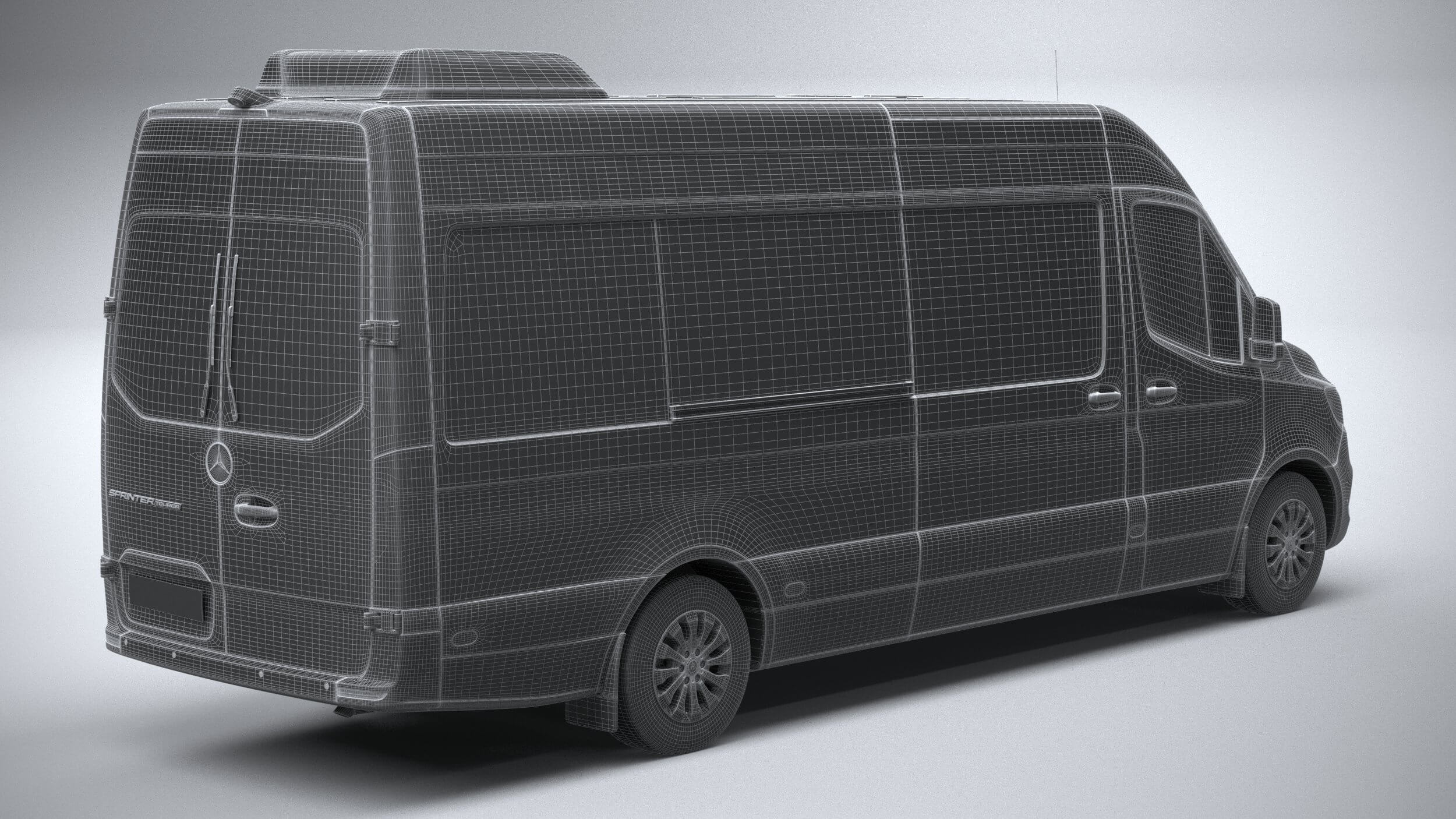 Mercedes-Benz Sprinter Passenger L3h2 2025 3D Model by SQUIR