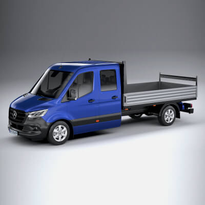 Mercedes-Benz Sprinter Pickup Long 2025 3D Model by SQUIR