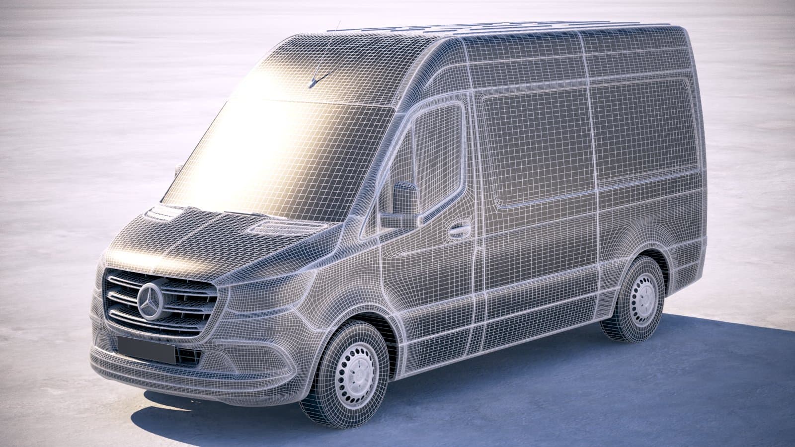 Mercedes-Benz Sprinter Standard 2019 3D Model by SQUIR