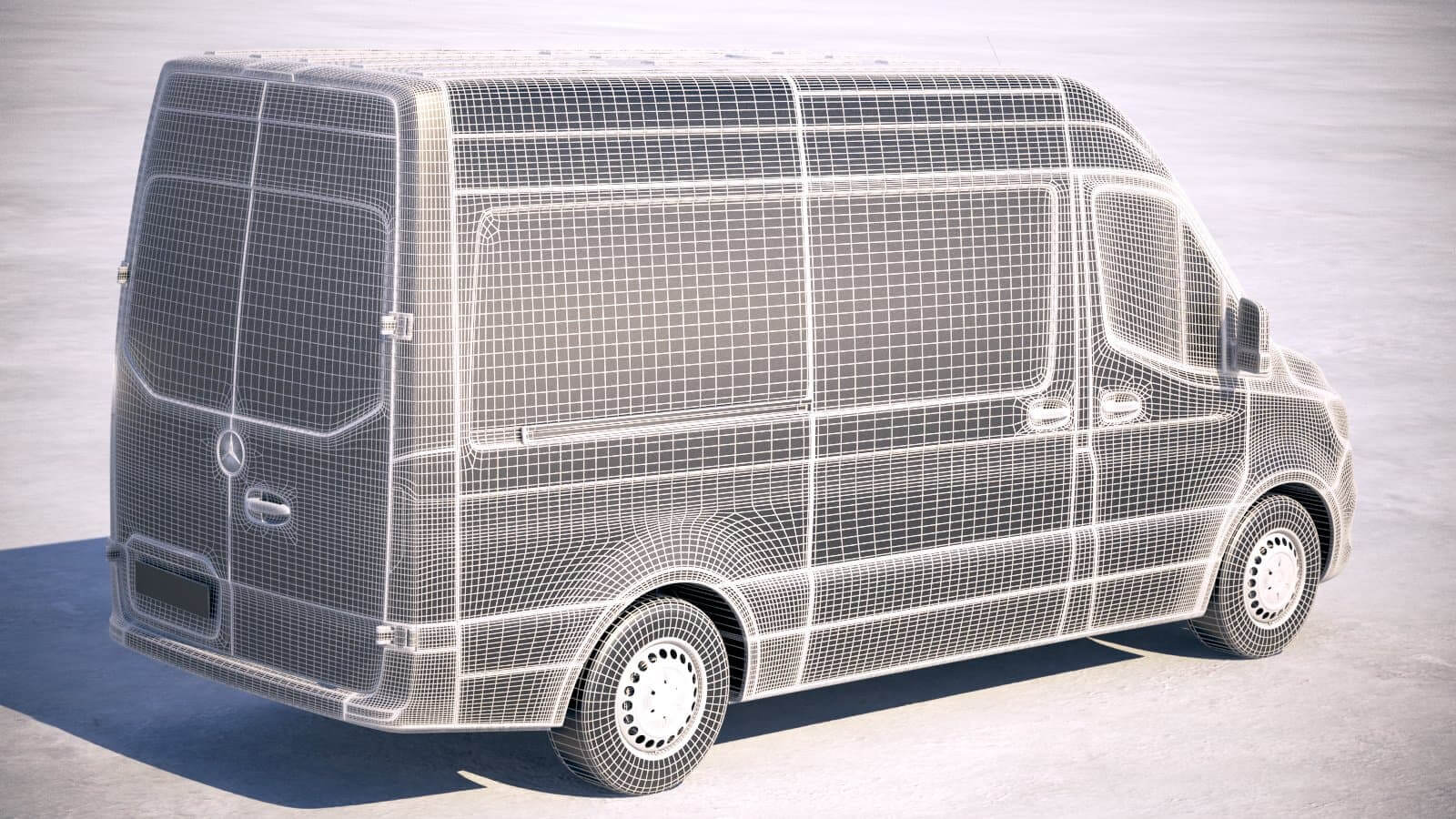 Mercedes-Benz Sprinter Standard 2019 3D Model by SQUIR