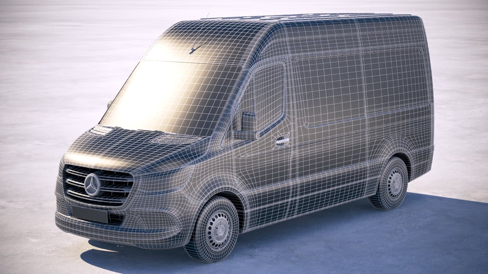 Mercedes-Benz Sprinter Standard 2019 3D Model by SQUIR