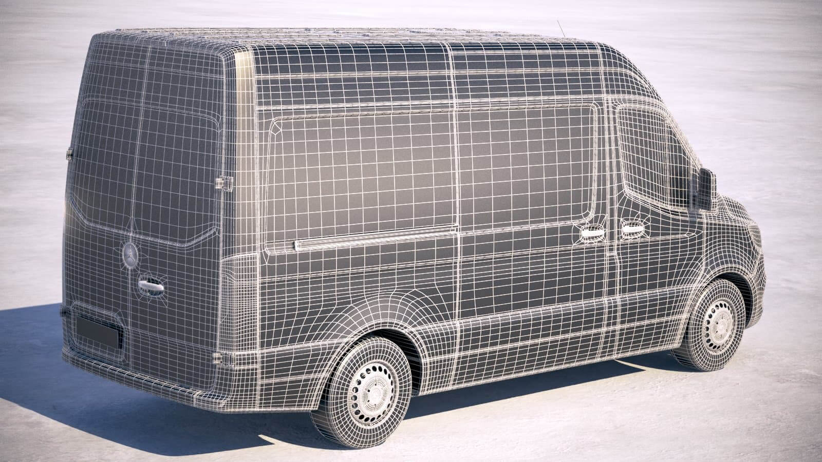 Mercedes-Benz Sprinter Standard 2019 3D Model by SQUIR