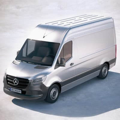 Mercedes-Benz Sprinter Standard 2019 3D Model by SQUIR