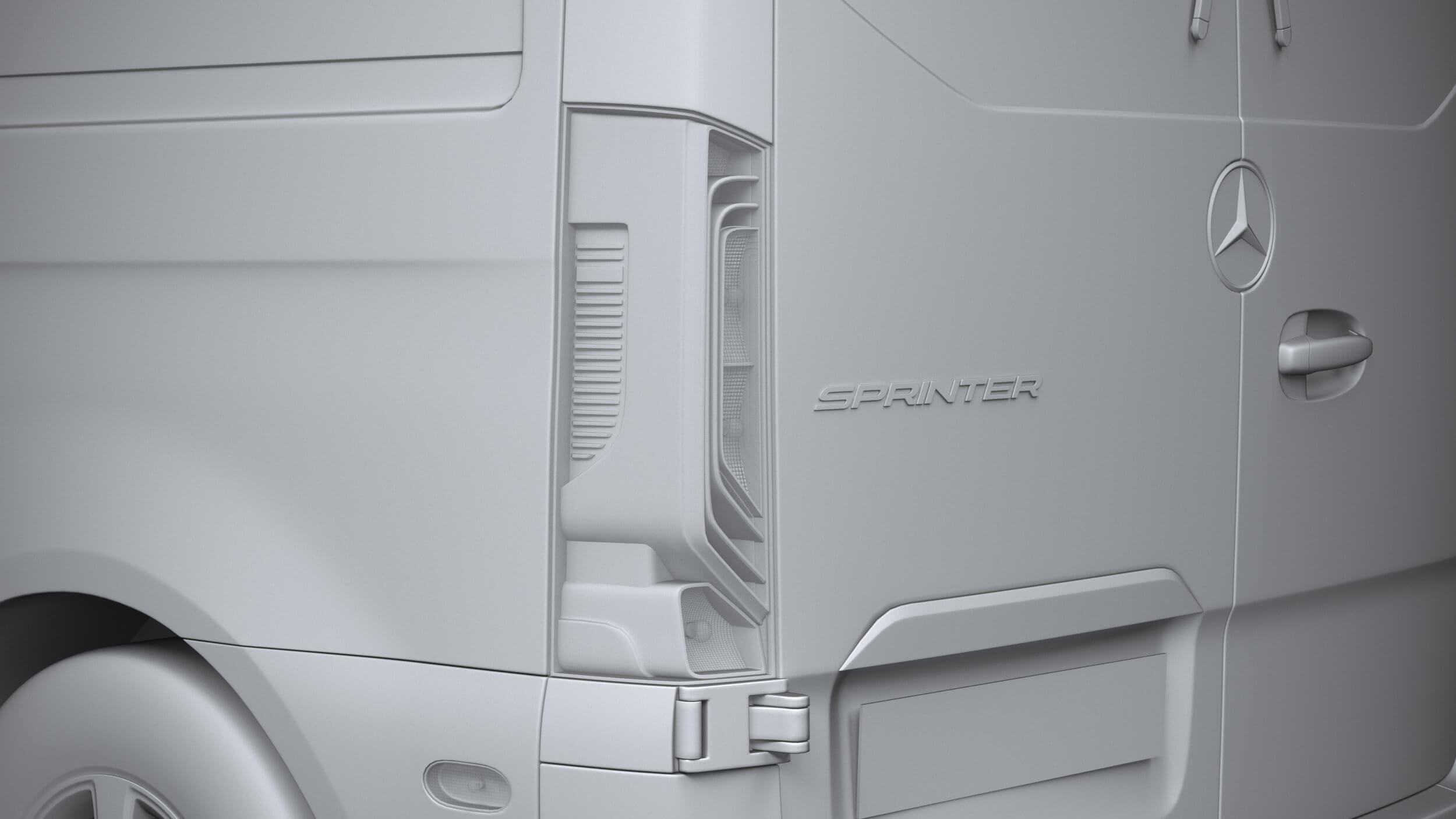 Mercedes-Benz Sprinter Van Short 2025 3D Model by SQUIR