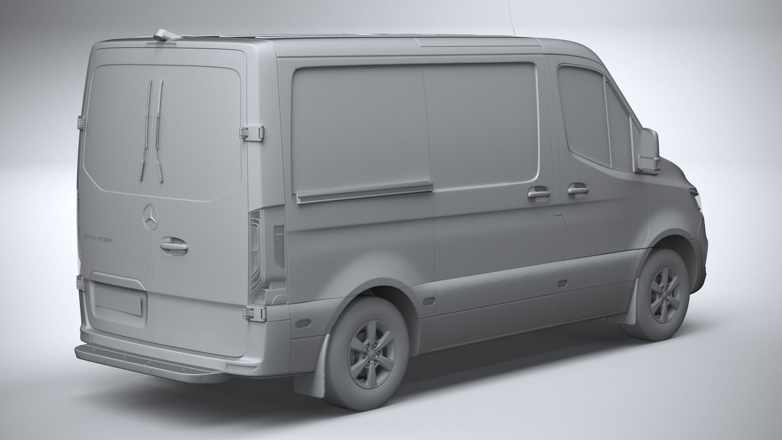 Mercedes-Benz Sprinter Van Short 2025 3D Model by SQUIR