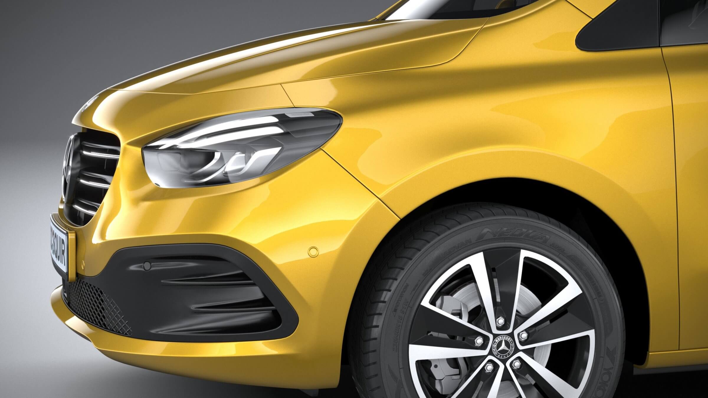 Mercedes-Benz T-Class 2023 3D Model by SQUIR