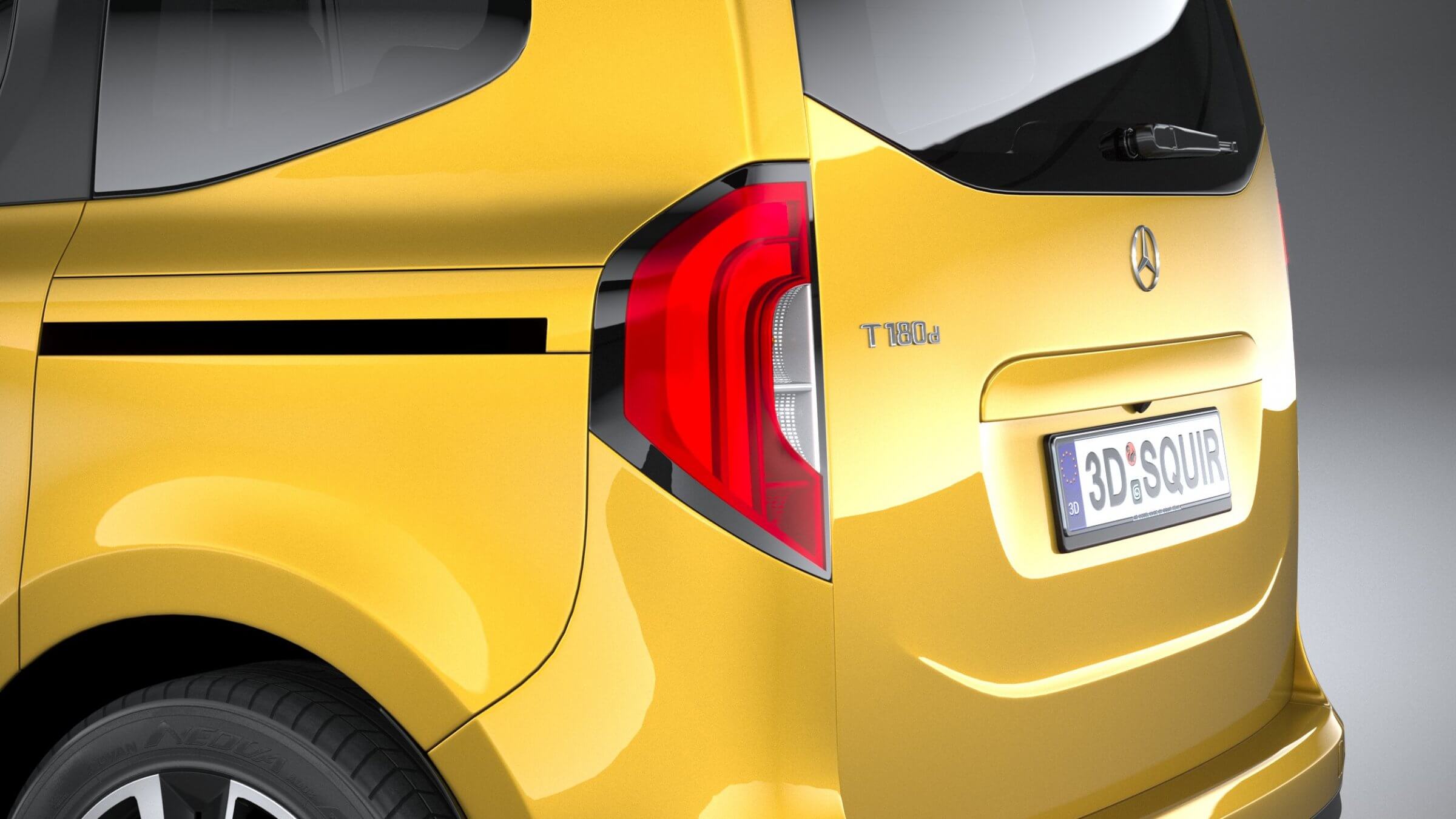 Mercedes-Benz T-Class 2023 3D Model by SQUIR