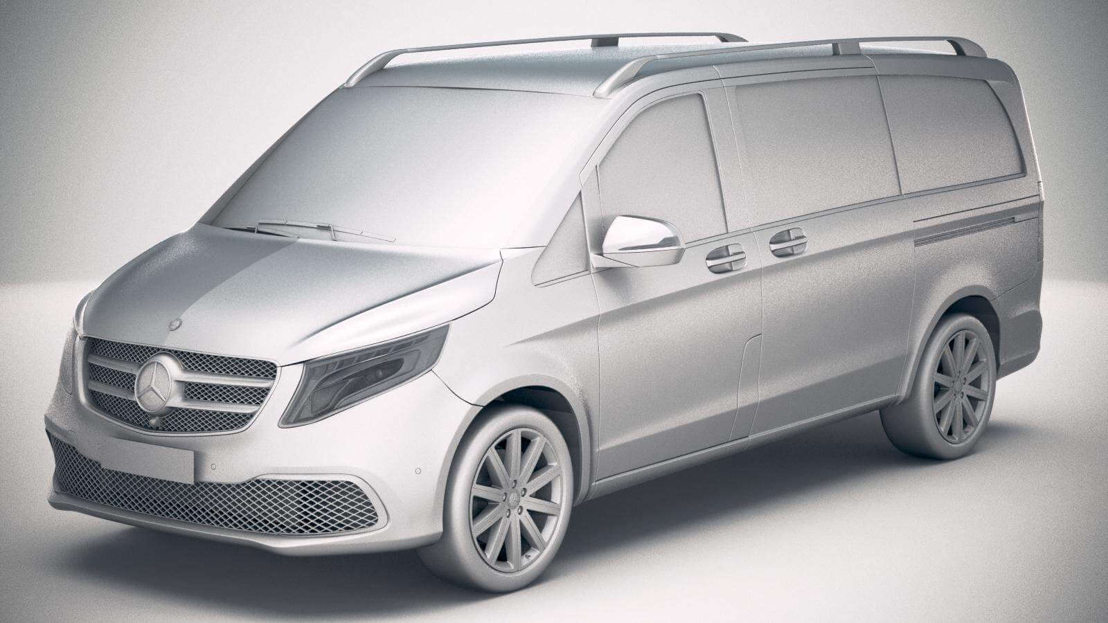 Mercedes-Benz V-Class 2020 3D Model by SQUIR