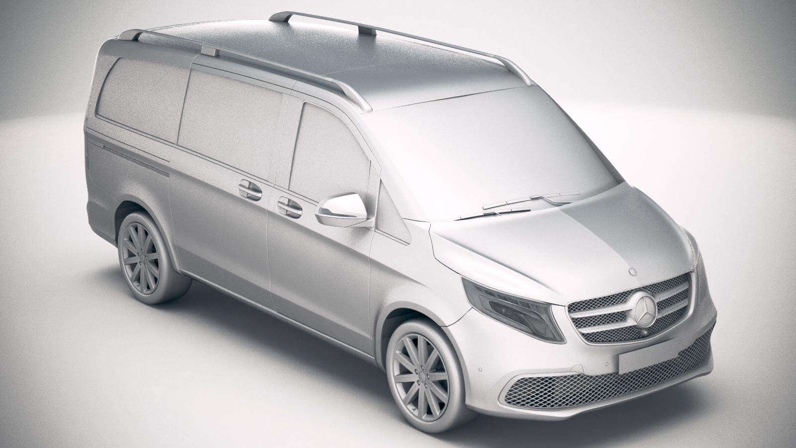 Mercedes-Benz V-Class 2020 3D Model by SQUIR