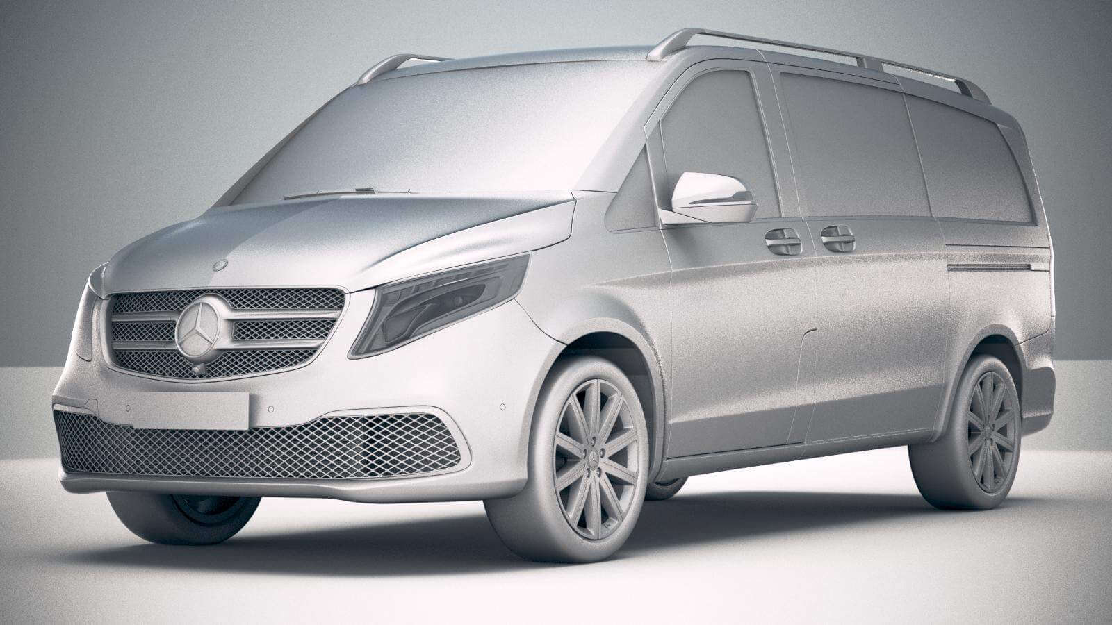 Mercedes-Benz V-Class 2020 3D Model by SQUIR