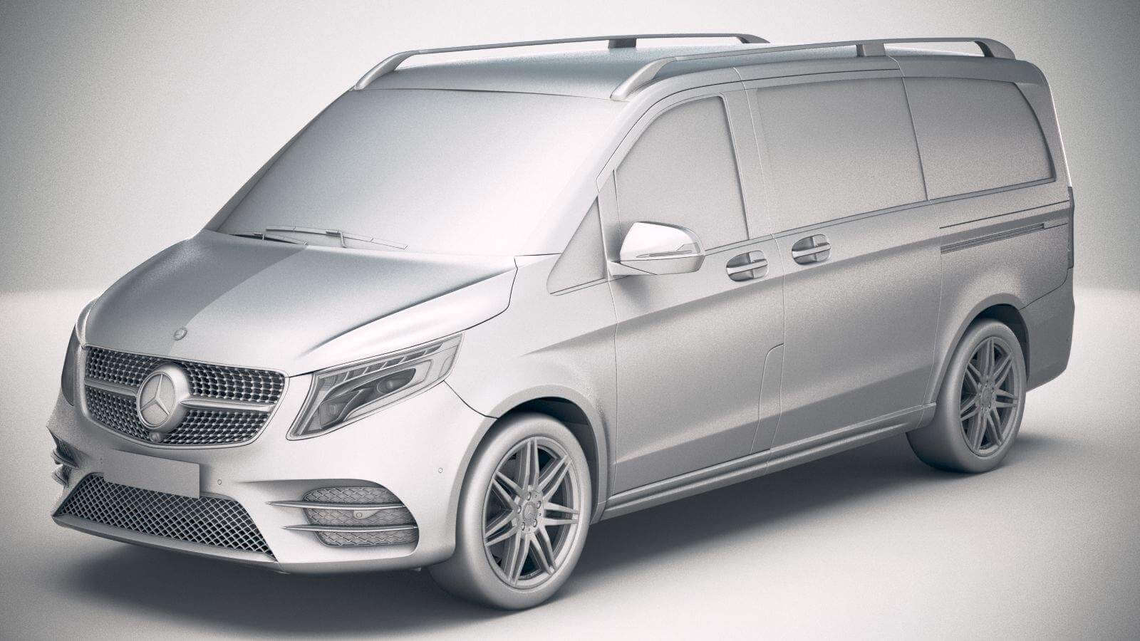Mercedes-Benz V-Class AMG 2020 3D Model by SQUIR