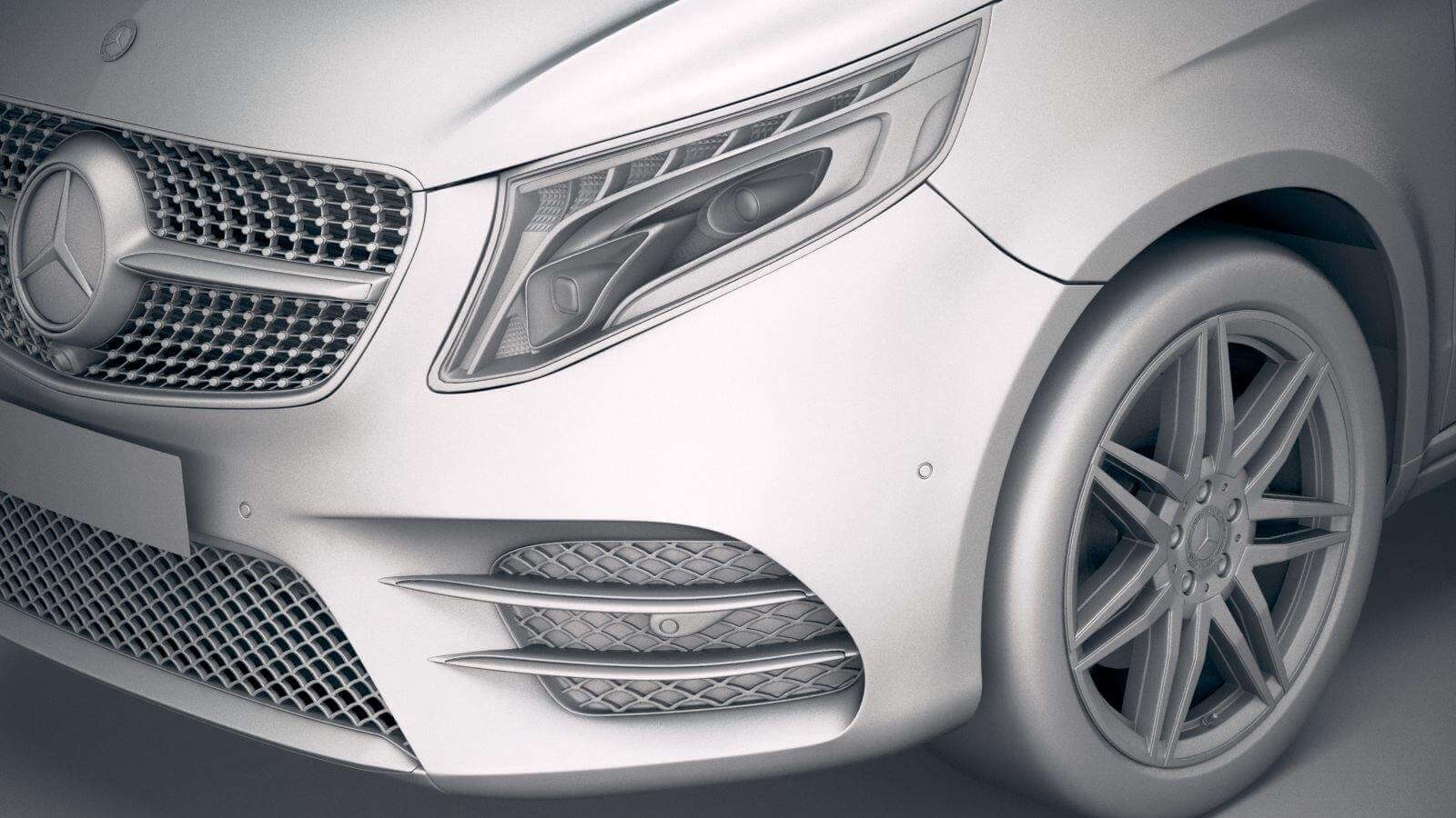 Mercedes-Benz V-Class AMG 2020 3D Model by SQUIR