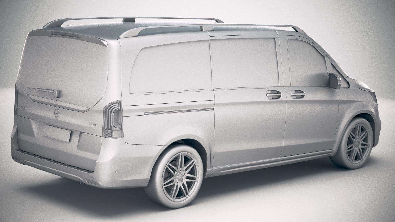 Mercedes-Benz V-Class AMG 2020 3D Model by SQUIR