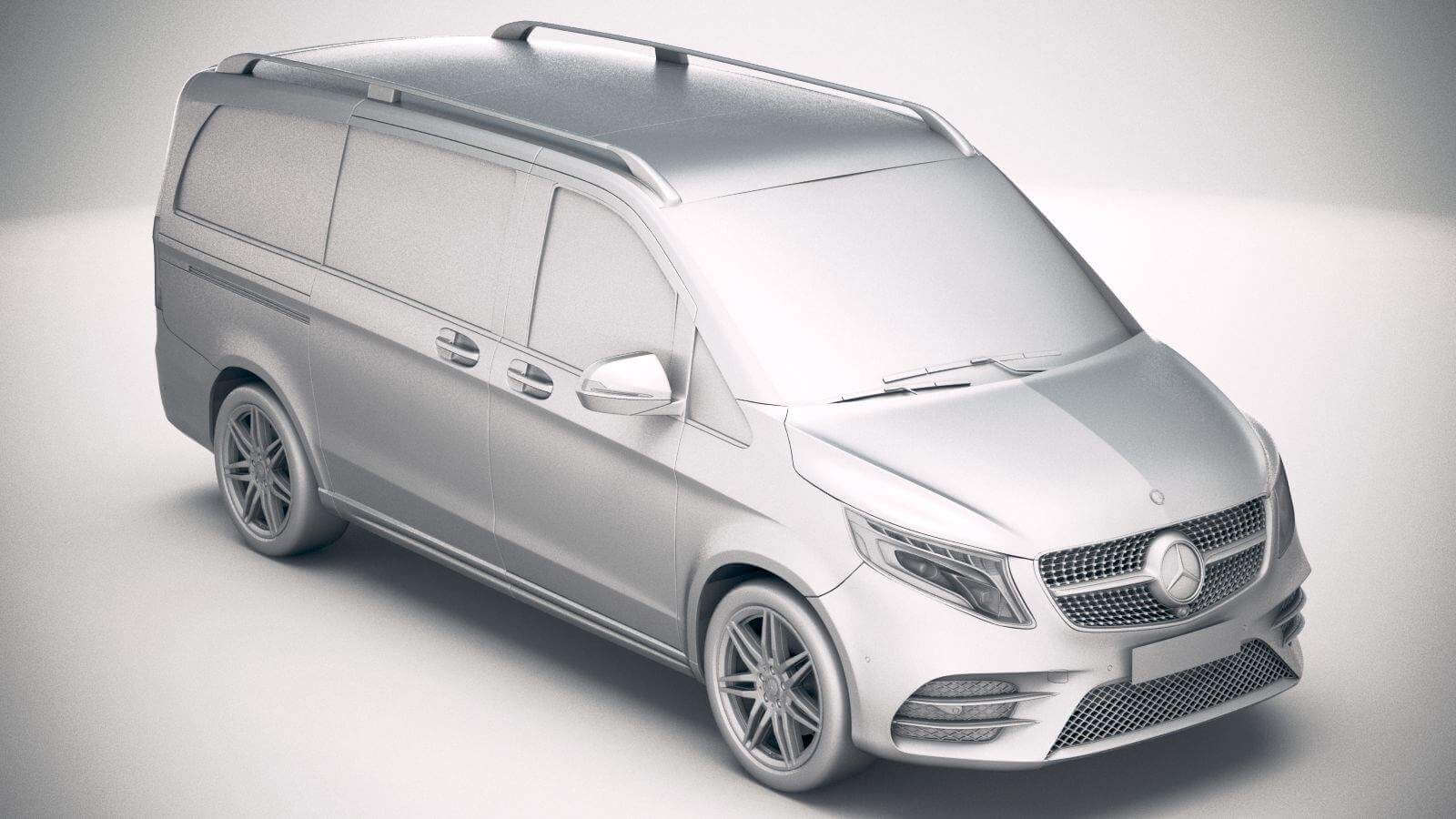 Mercedes-Benz V-Class AMG 2020 3D Model by SQUIR