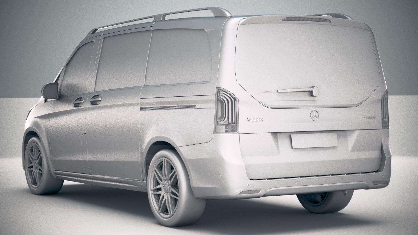 Mercedes-Benz V-Class AMG 2020 3D Model by SQUIR