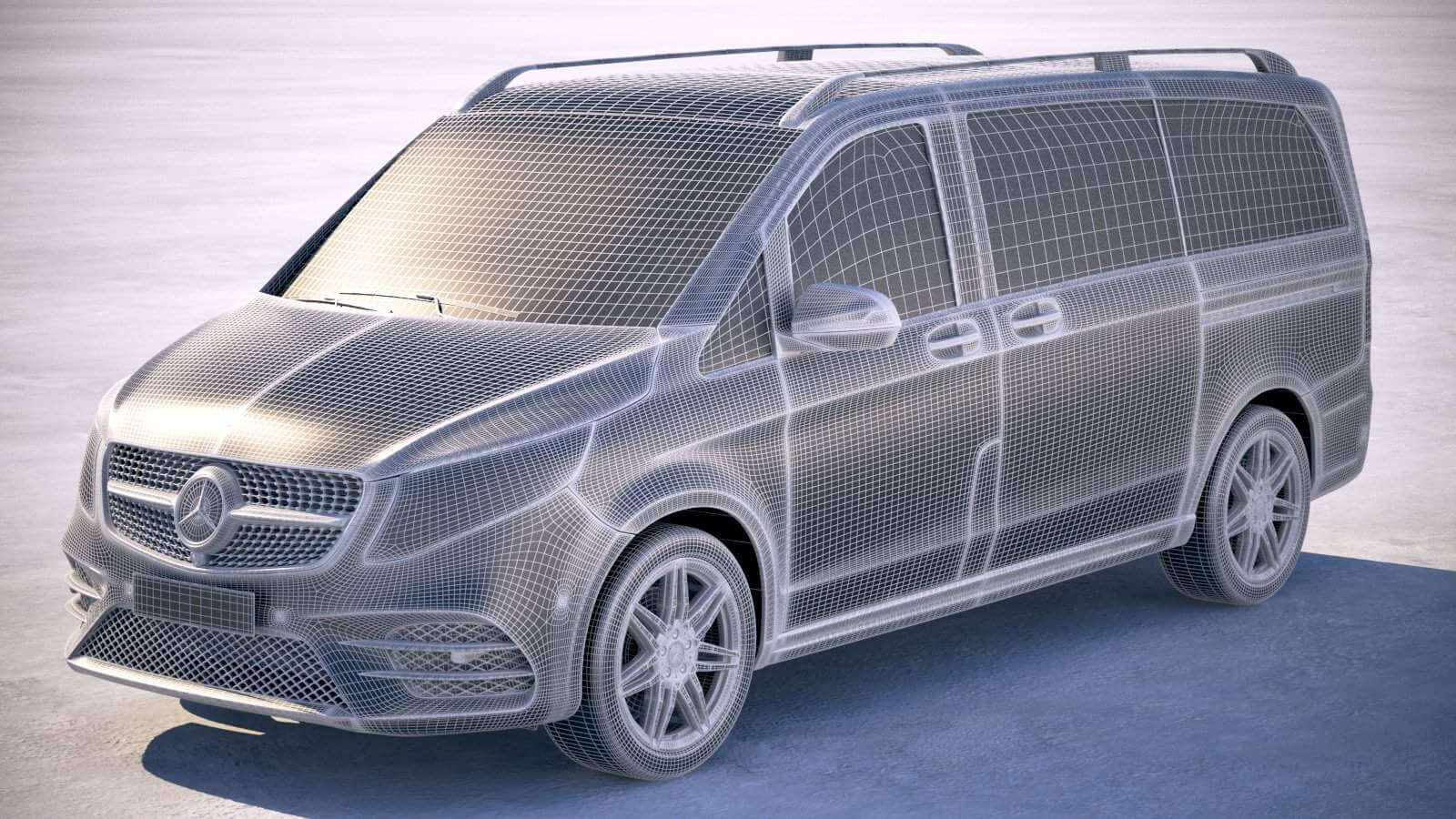 Mercedes-Benz V-Class AMG 2020 3D Model by SQUIR