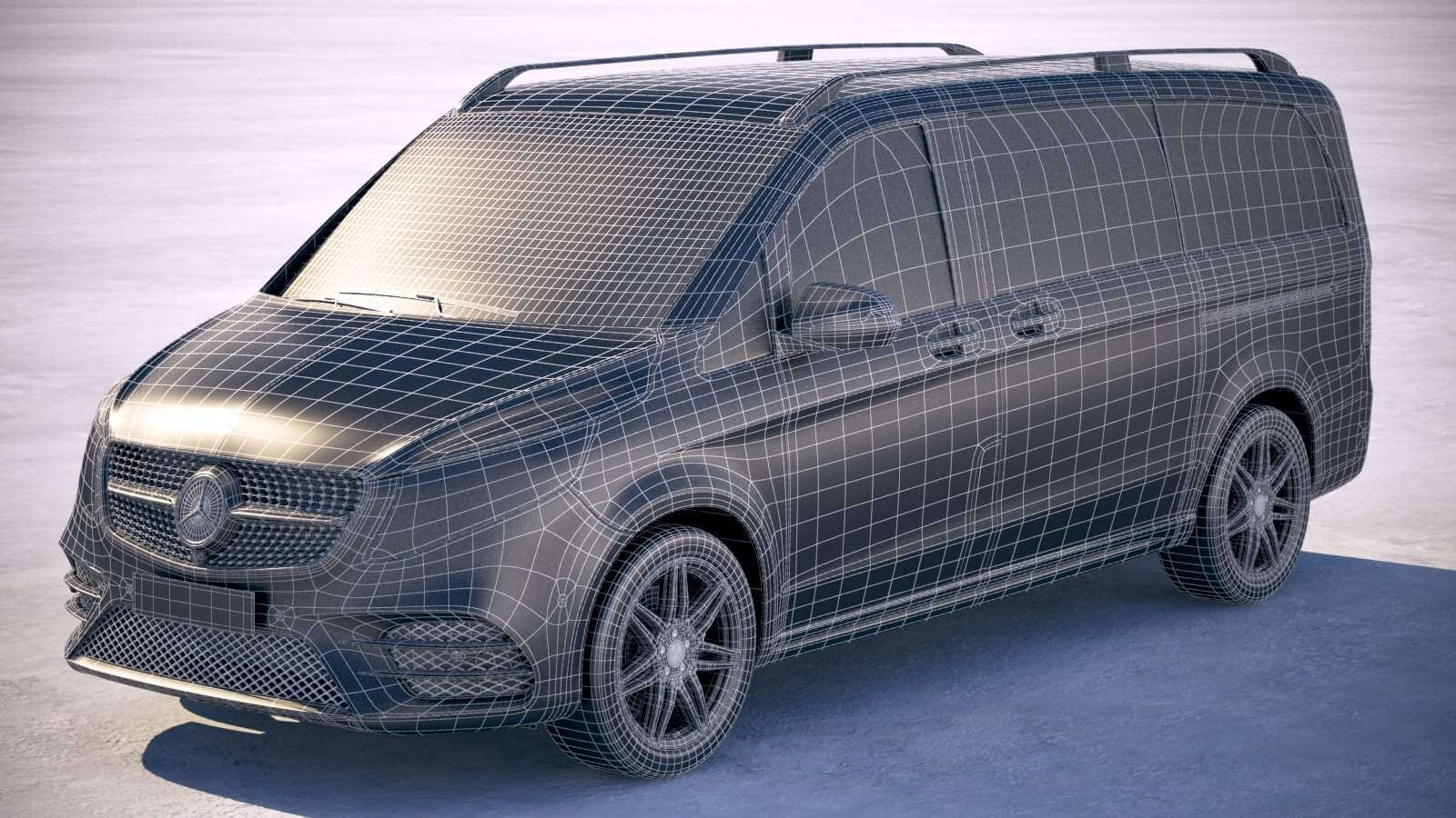 Mercedes-Benz V-Class AMG 2020 3D Model by SQUIR