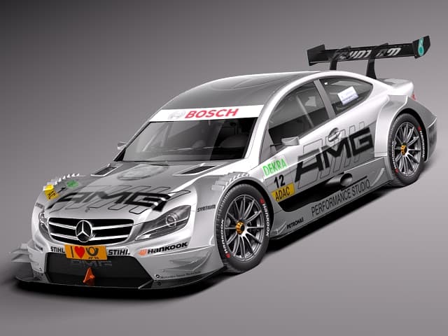 Mercedes C AMG DTM 2012-2014 3D Model by SQUIR
