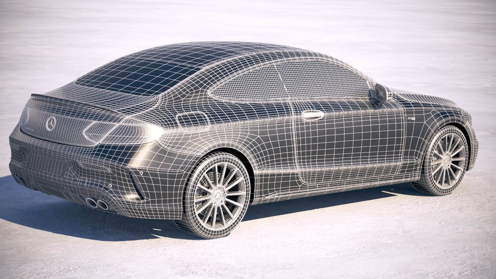 Mercedes C-Class AMG Coupe 2019 3D Model by SQUIR