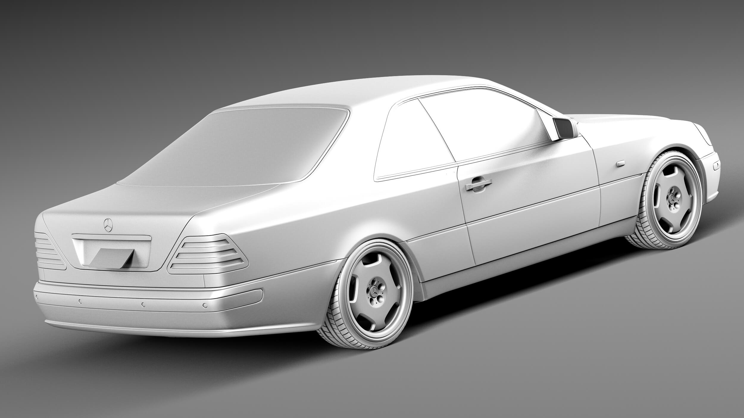 Mercedes CL 500 C140 1993-1998 3D Model by SQUIR