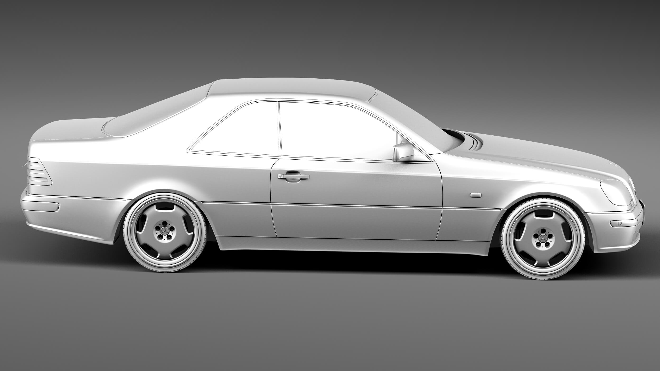 Mercedes CL 500 C140 1993-1998 3D Model by SQUIR
