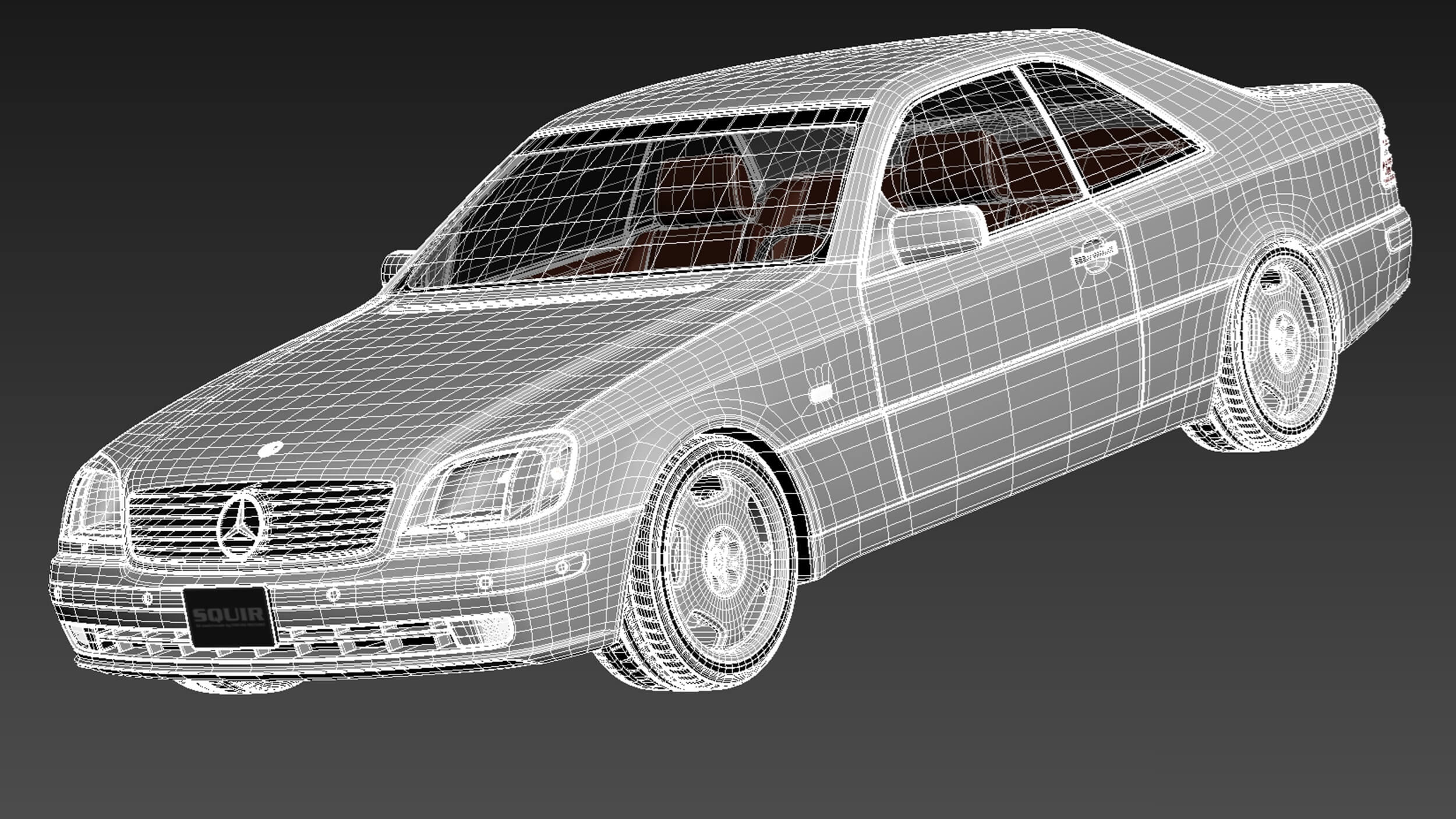 Mercedes CL 500 C140 1993-1998 3D Model by SQUIR