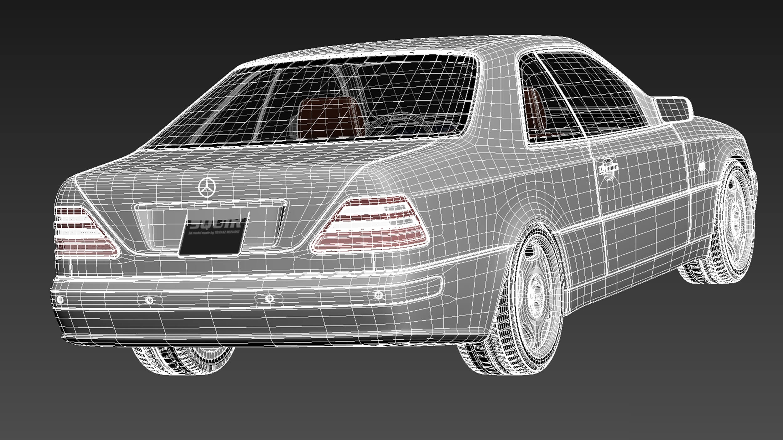Mercedes CL 500 C140 1993-1998 3D Model by SQUIR