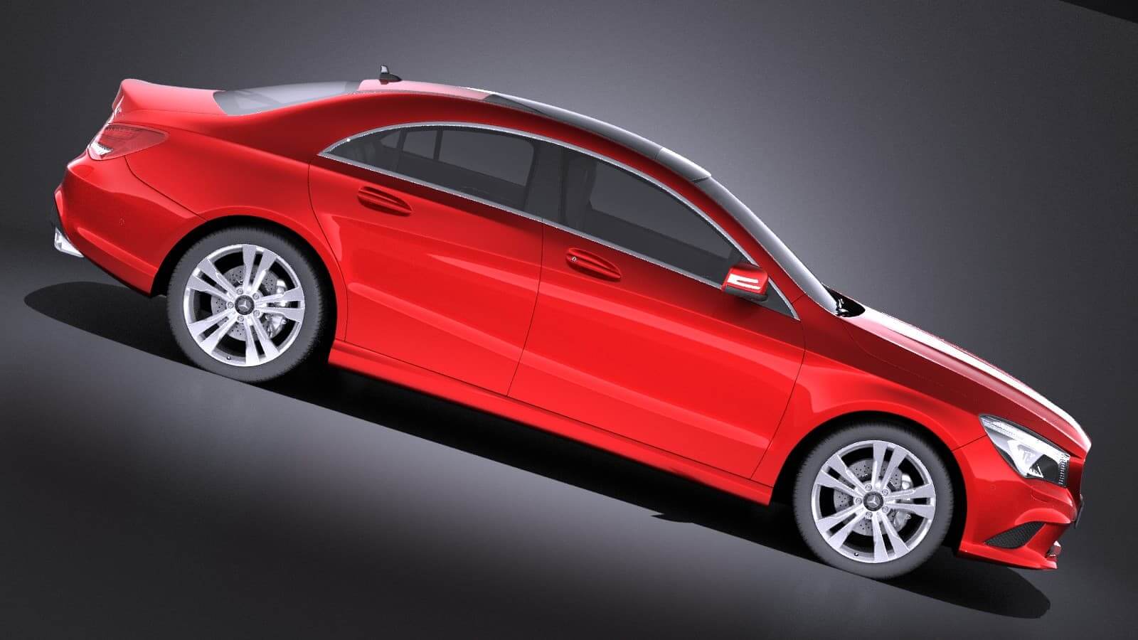 Mercedes CLA 2014 (V-Ray) 3D Model by SQUIR