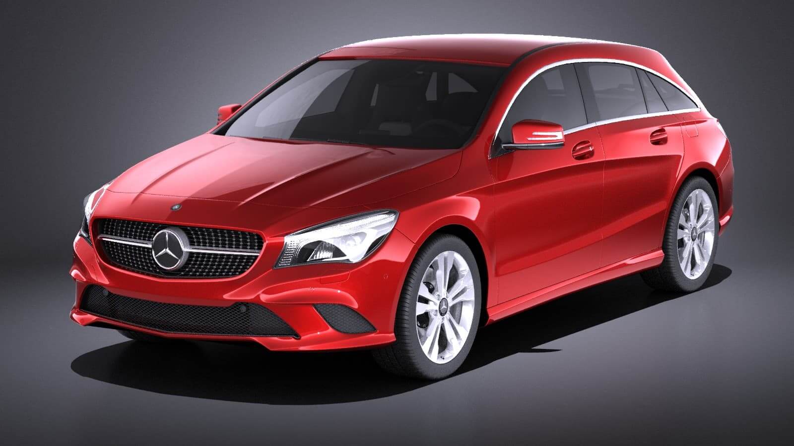 Mercedes CLA Shooting Brake 2017 (V-Ray) 3D Model by SQUIR