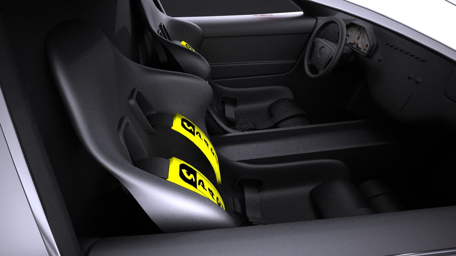 Mercedes CLK GTR (V-Ray) 3D Model by SQUIR