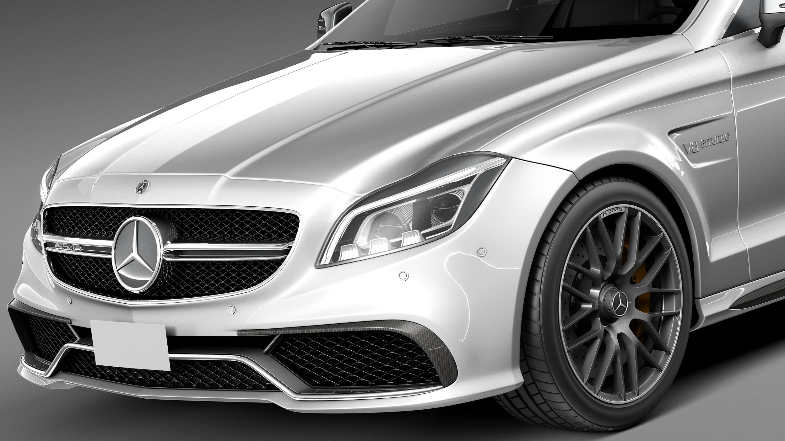 Mercedes-Benz CLS63 AMG 2015 3D Model by SQUIR