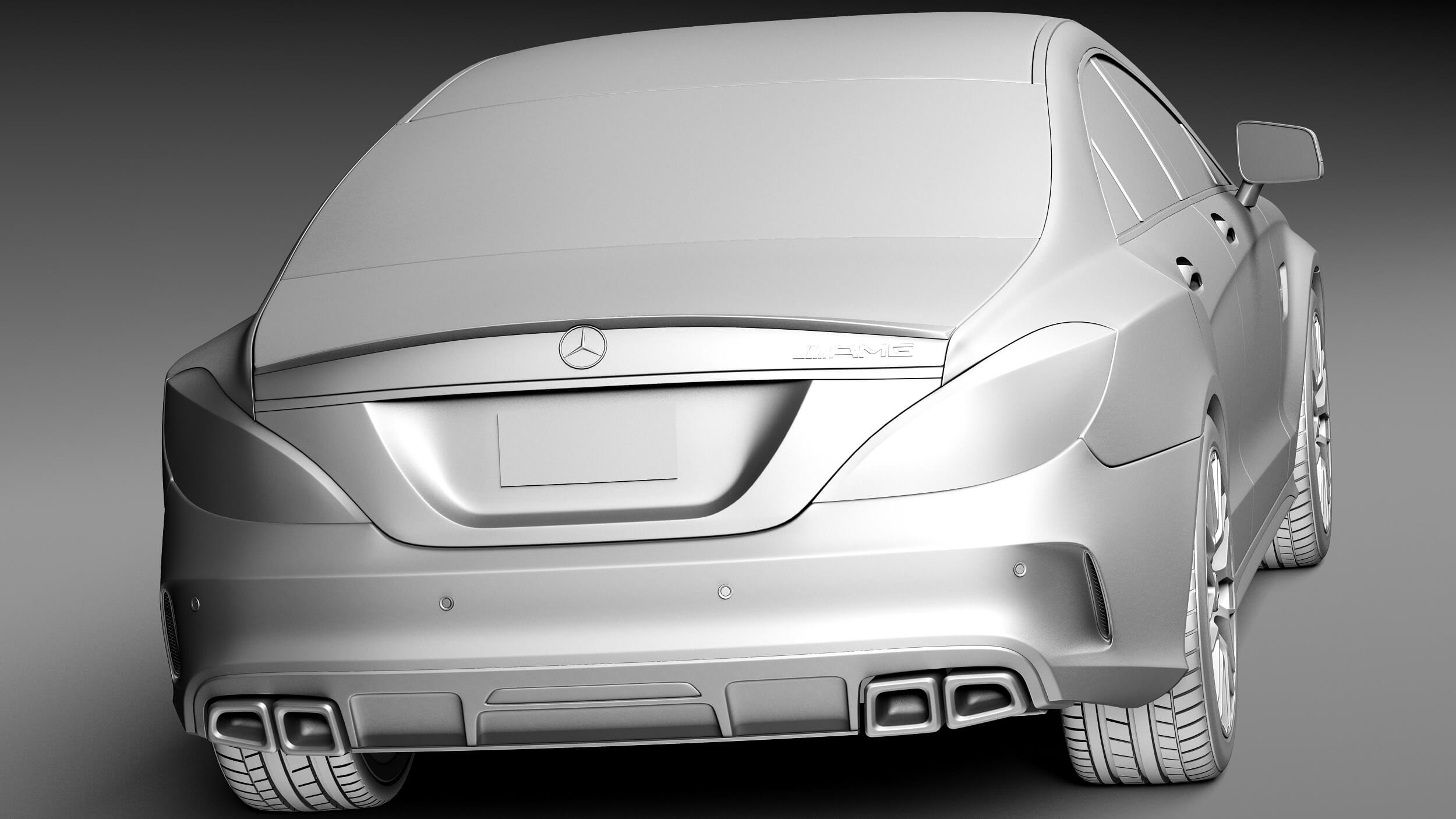Mercedes-Benz CLS63 AMG 2015 3D Model by SQUIR