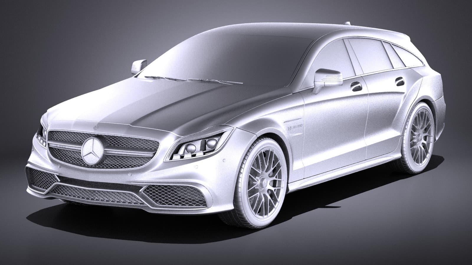 Mercedes CLS 63 AMG Shooting Brake 2015 (V-Ray) 3D Model by SQUIR