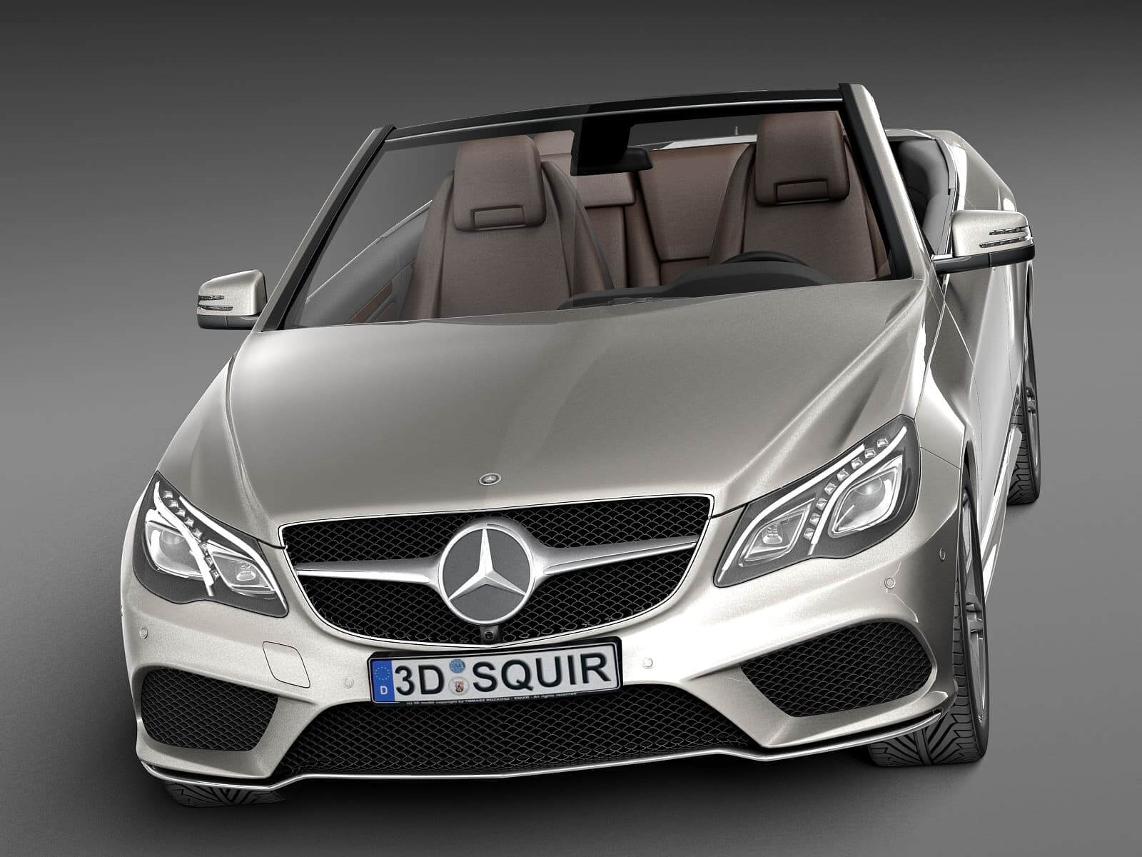 Mercedes E-Class AMG Convertible 2015 3D Model by SQUIR