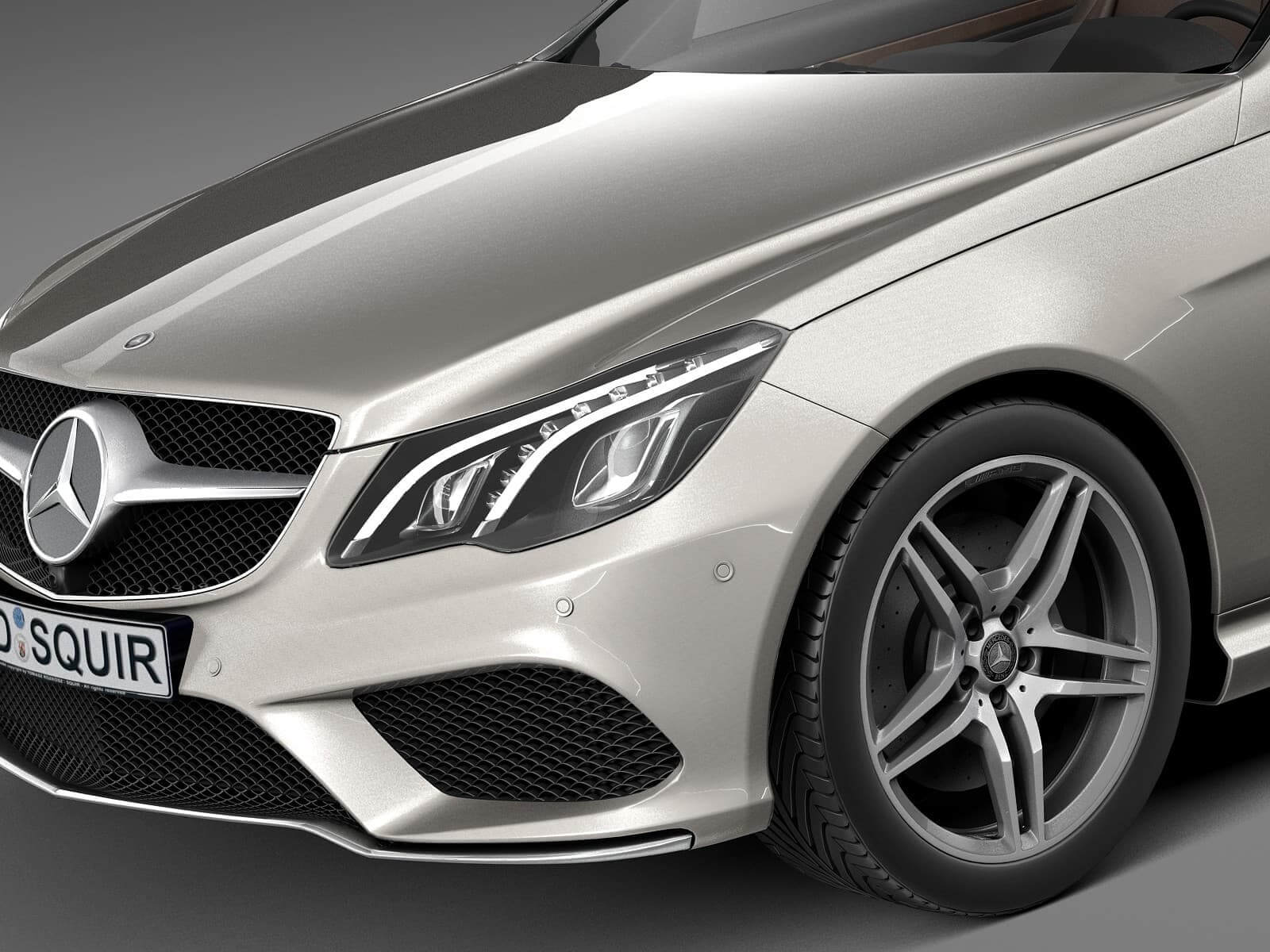 Mercedes E-Class AMG Convertible 2015 3D Model by SQUIR