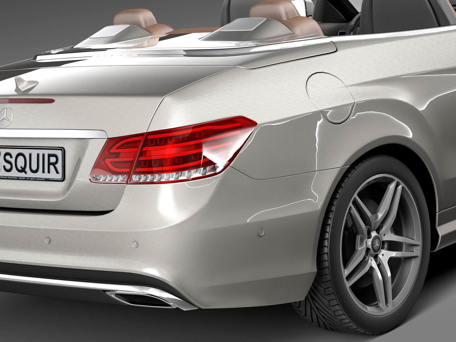 Mercedes E-Class AMG Convertible 2015 3D Model by SQUIR