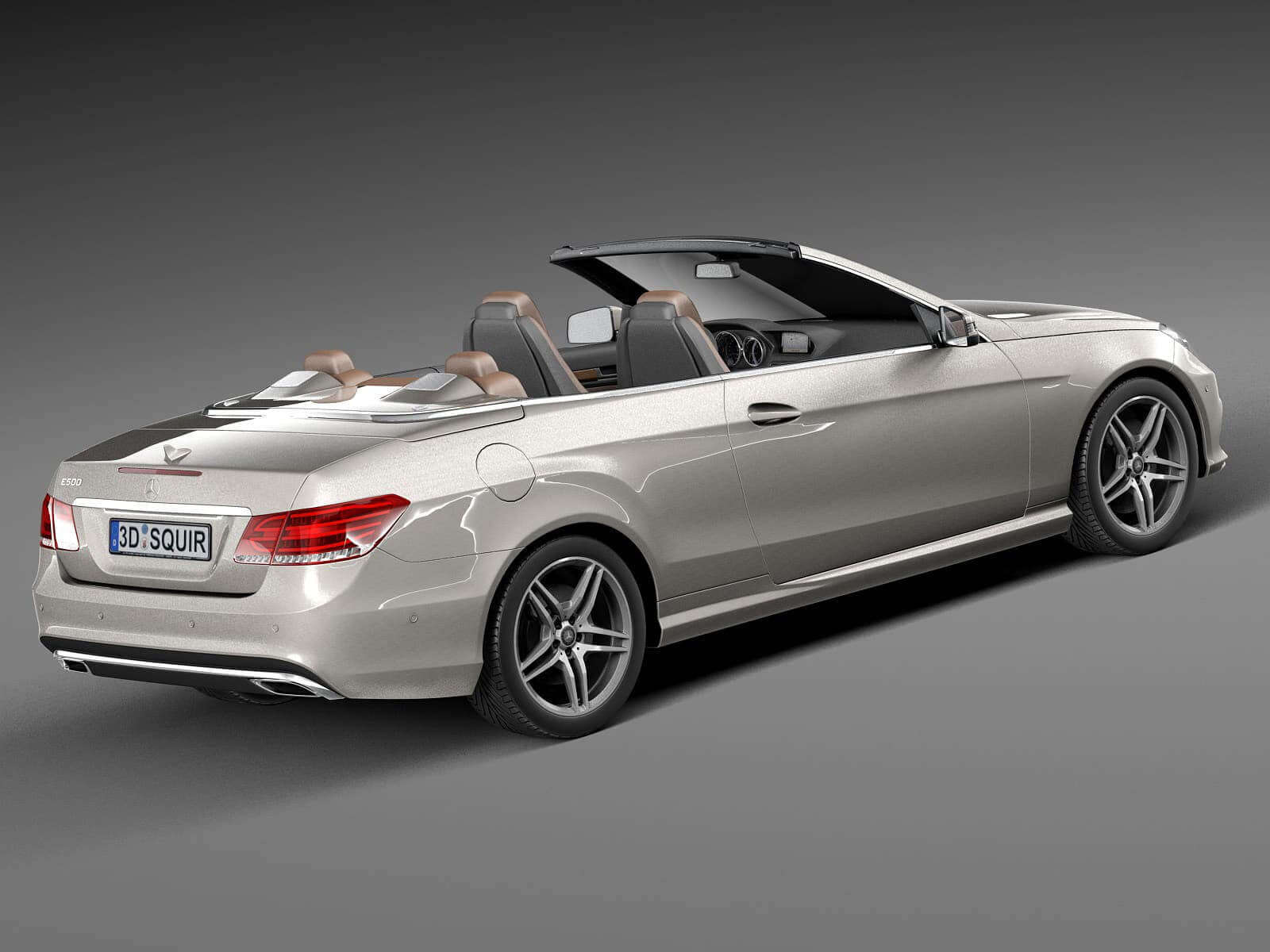 Mercedes E-Class AMG Convertible 2015 3D Model by SQUIR
