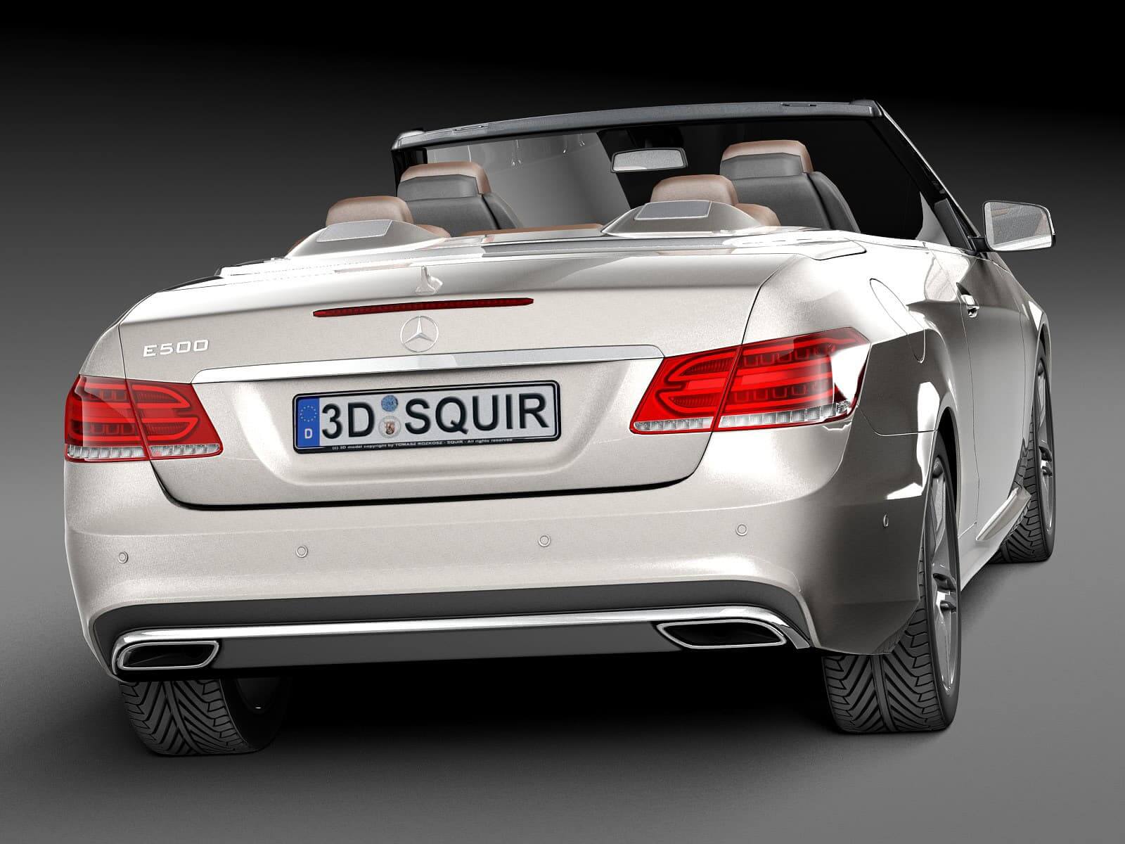Mercedes E-Class AMG Convertible 2015 3D Model by SQUIR